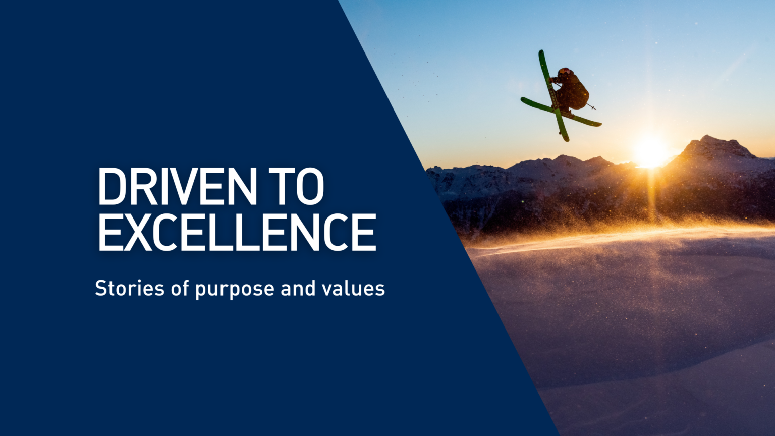 Stories of purpose and values: Driven to excellence | Amer Sports